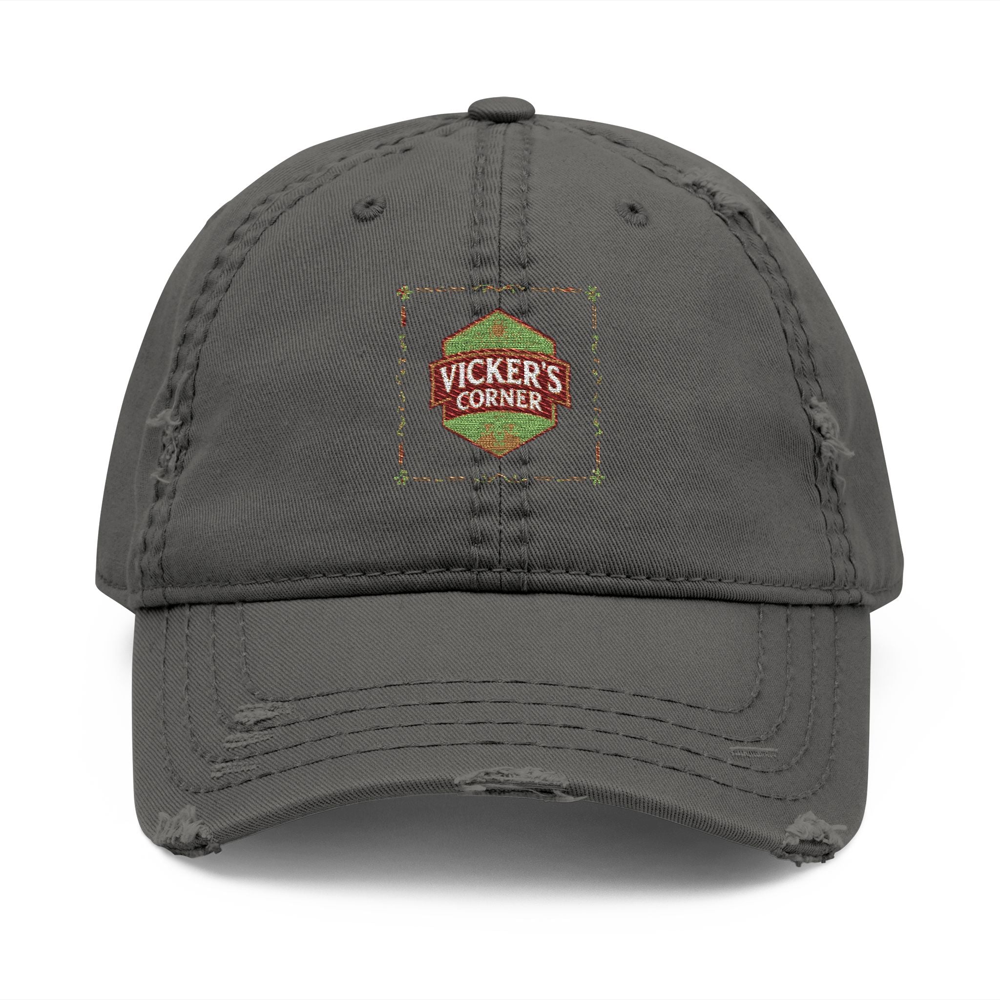 Distressed Embroidered Dad Hat, Vintage Cap, Casual Headwear, Unique G ...